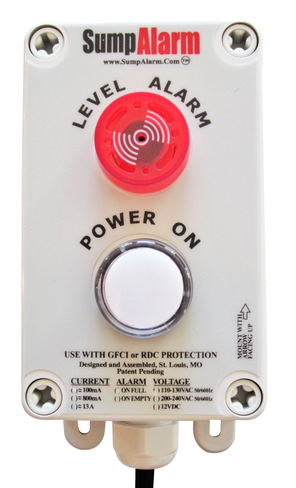 Sump Alarm "2L" High Water Alarm with Power Indicator